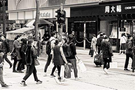 캔 톤 로드 구 룡 홍콩에서 산책 하는 사람들 구획도로 홍콩에서 주요도입니다 거리에 대한 스톡 사진 및 기타 이미지 거리