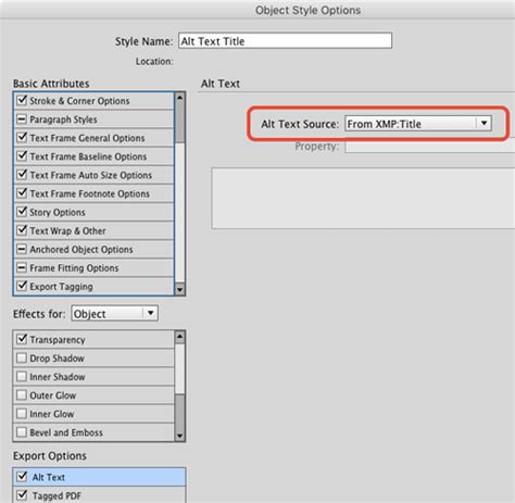 Tip Of The Week Adding Alt Text To Images With Object Styles Creativepro Network