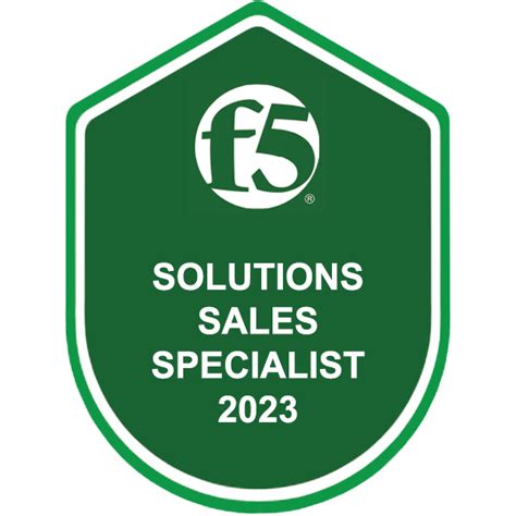 F5 Solutions Sales Specialist Credly