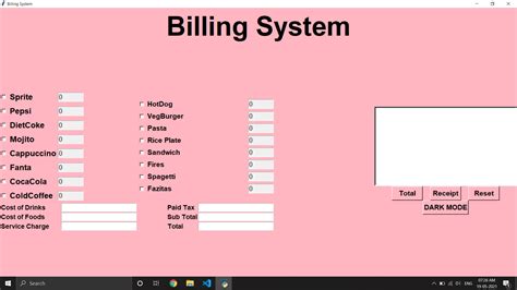 GitHub Shashwatanand Food Billing Python