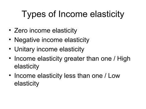 Types Of Elasticity Ppt