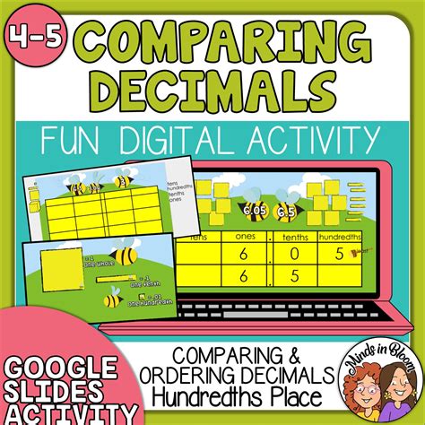 Comparing Decimals Comparing Order Decimals Hundredths Place Digital Google Slides