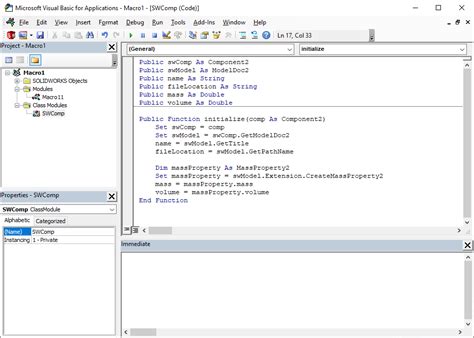 solidworks api fundamentals 10 classes part 2 ime wiki