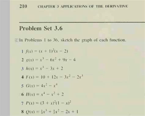 Solved 210 Chapter 3 Applications Of The Derivative Problem