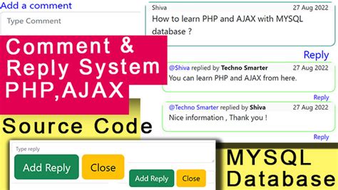 Comment System In Php Ajax With Mysql Database Source Code