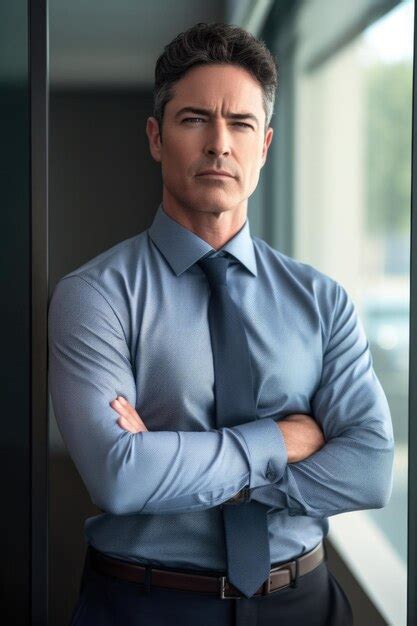 Premium Ai Image Cropped Shot Of A Handsome Businessman Standing In