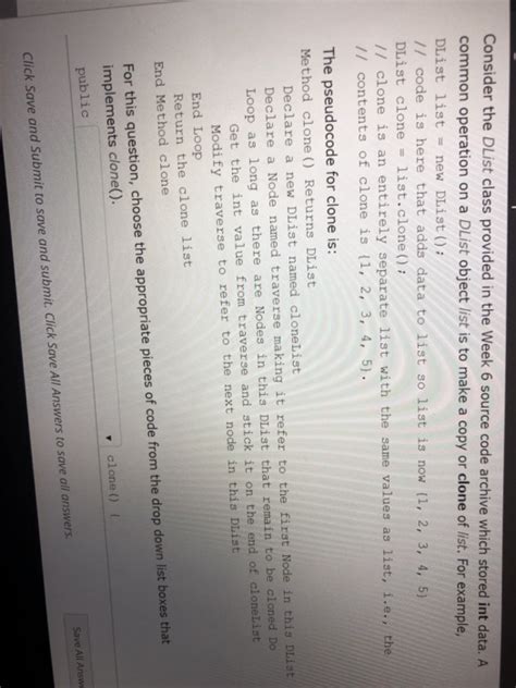 Solved Consider The Dlist Class Provided In The Week 6