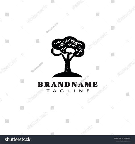 Cute Tree Logo Icon Design Template Stock Vector Royalty Free
