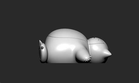 Stl File Pokemon Sleeping Snorlax 🐉・3d Print Design To Download・cults