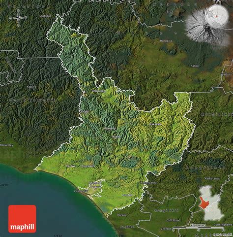 Satellite Map Of Wanganui Darken