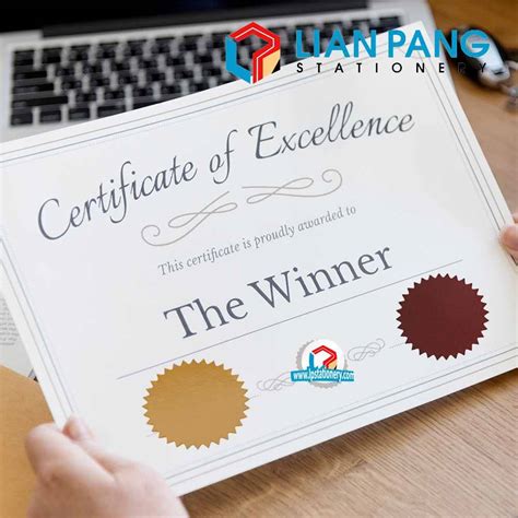 Certificate File With Cover Pvc