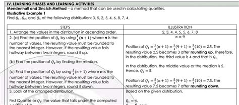 Solved Iv Learning Phases And Learning Activities Mendenhall And Sincich Method A Method