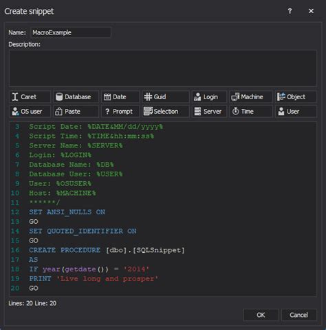 How To Create And Use T SQL Code Snippets