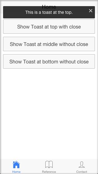How To Show Notification Like The One Shown In The Picture In Ionic