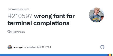 Wrong Font For Terminal Completions · Issue 210597 · Microsoftvscode