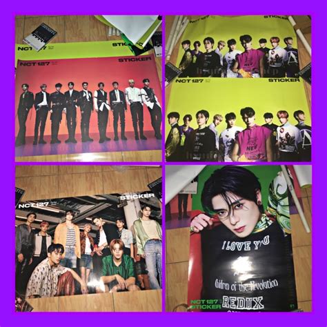 Nct 127 Official Poster Nct127 From Album Sticker Jewel Case Seoul