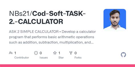 Github Nbs21cod Soft Task 2 Calculator Ask 2 Simple Calculator