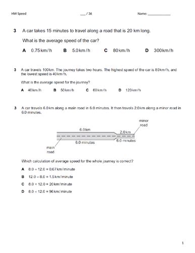 New 2023 Igcse Physics Unit 1 Motion And Forces Lesson 1 Speed Teaching Resources