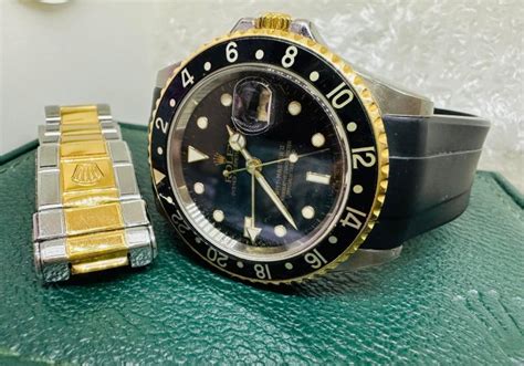 ROLEX 勞力士 16713 格林威治GMT 97新 國內保單2005 06月 Yahoo奇摩拍賣