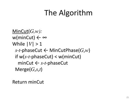 Ppt A Simple Min Cut Algorithm Powerpoint Presentation Free Download