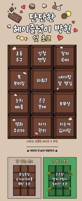 나만의 초콜릿 테스트 인스티즈 Instiz 이슈 카테고리