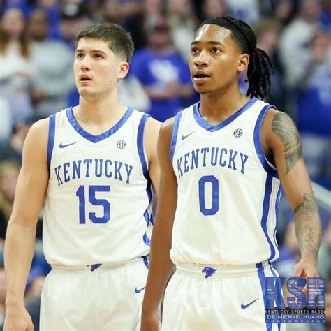 University Of Kentucky Basketball Reed Sheppard And Rob Dillingham In