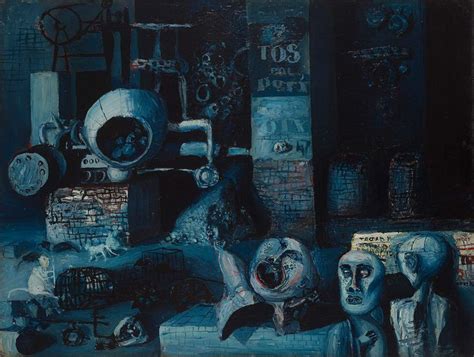 Sans Titre 1954 1955 Huile Sur Toile 70 × 92 Cm Peinture De Dado