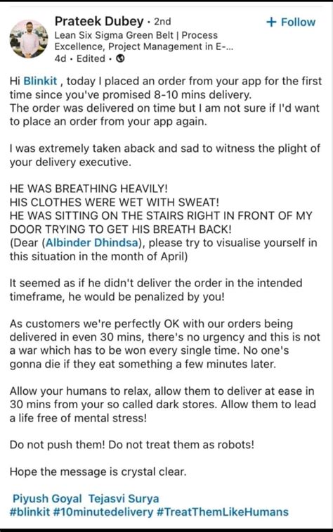 Neeraj Badlani On Linkedin Treat Humans As Humans Not Robots