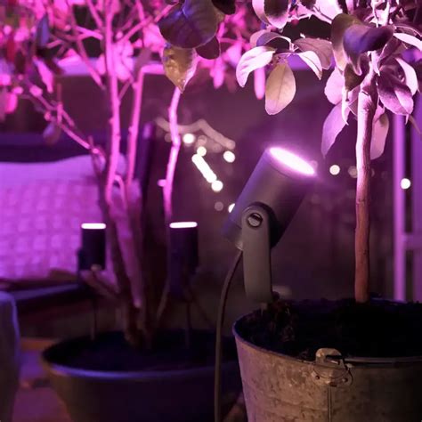 Philips Hue Lily Outdoor Spotlight Basekit 3 Pack White And Color