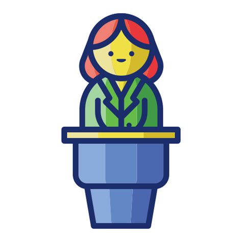 Conference Flaticons Lineal Color Icon