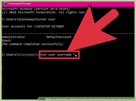 How To Hack Into A Windows User Account Using The Net User Command