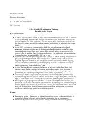 6 2 Module Six Assignment 7 Docx Elizabeth Howorth Professor