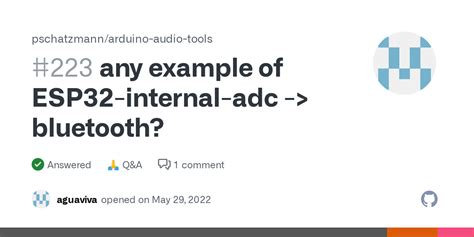 Any Example Of Esp32 Internal Adc Bluetooth · Pschatzmann Arduino