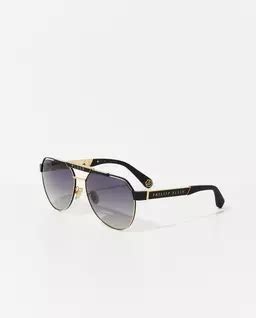 Męskie okulary przeciwsłoneczne pilotki Military Philipp Plein ...