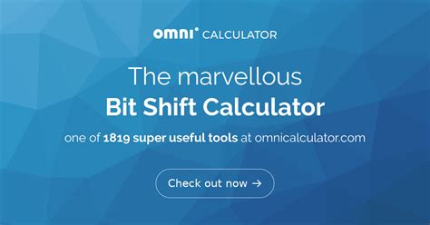Bit Shift Calculator