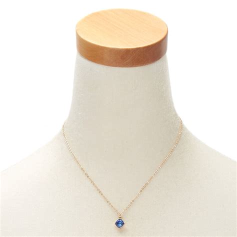 September Birthstone Pendant Necklace Sapphire Claires Us