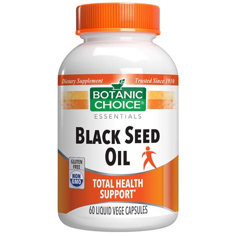 Botanic Choice Black Seed Oil Capsules 60 Ct 1000 Mg