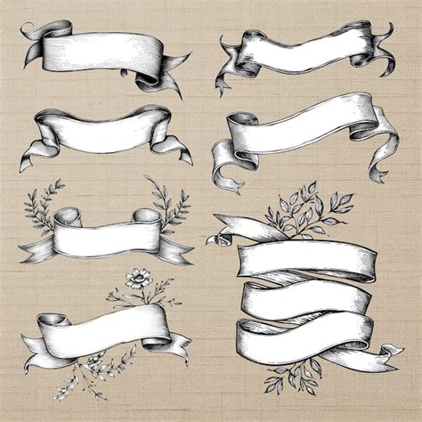Conjunto De Bandeiras De Fita Vintage PSD Premium Gerado IA