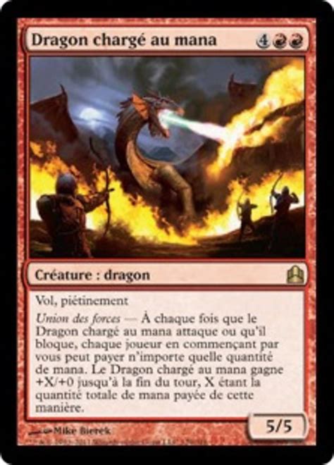 Dragon Chargé Au Mana Mana Charged Dragon · Commander 2011 Cmd 129
