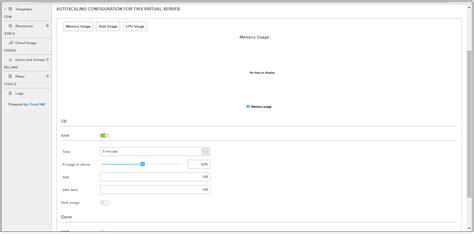 Setting Auto Scale Virtual Server Linux Only Knowledgebase Cloud Hm