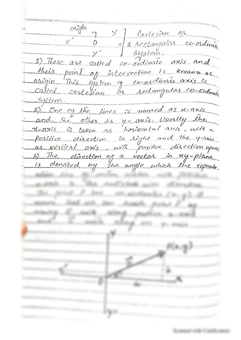 Solution Cartesian Coordinates System Detail Notes Studypool