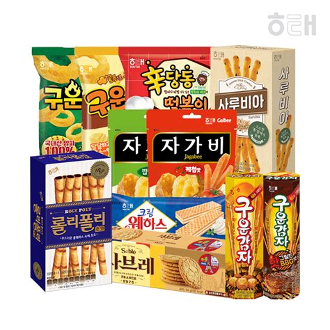 해태 인기과자 66 혼합모음구운감자 롤리폴리 사브레 웨하스 사루비아 구운버터 자가비 신당동떡볶이 티몬