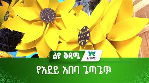 የአደይ አበባ ጌጣጌጥ Youtube