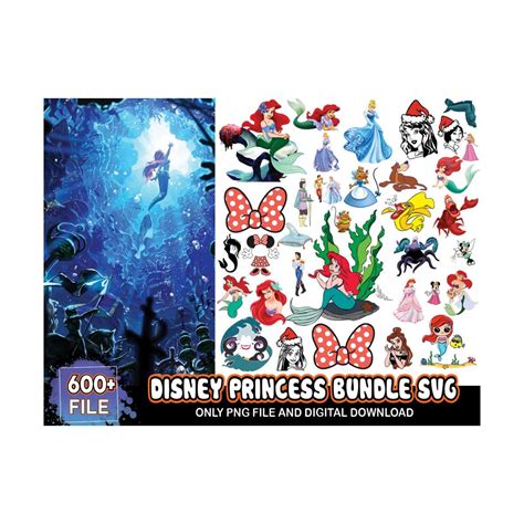 600 Disney Princess Bundle Svg Princess Svg Disney Svg Inspire Uplift