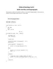 Ethical Hacking Assignment 6 V3 1 Docx Ethical Hacking Lab 6