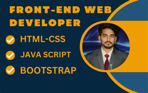 be your front end web developer html css and bootstrap js by anwaar dvelpr fiverr
