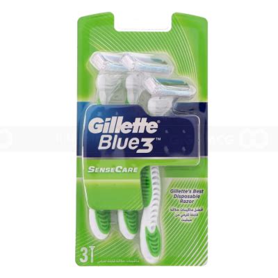 Wholesale Gillette Blue 3 Sensitive Disposable 1 x 6 Packs x 12 Boxes