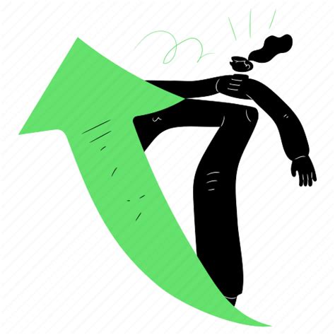 Statistics Increase Arrow Up Profit Analytics Graph Illustration