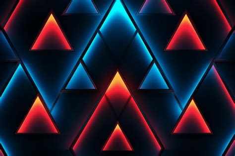 Premium Photo Color Wallpaper With Linked Triangles