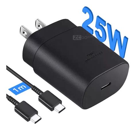 Cargador Super Carga Rapida Tipo C w Para Samsung S S Color Negro Cuotas sin interés